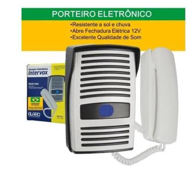 Kit Interfone Residencial Porteiro Eletrônico Monofone Ecp - Yabox ...