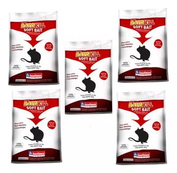 Kit Isca Soft Bait para Ratos - 5 Pacotes de 200g (20 Sachês de 10g ...