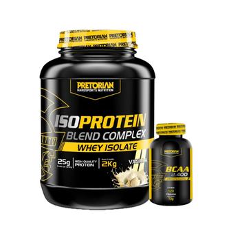 Kit Iso Protein Blend 2kg + Bcaa 2400 120 Cáps - Pretorian - Kit de ...
