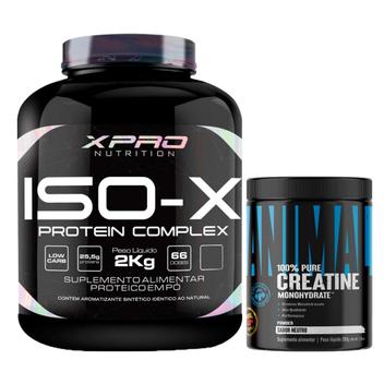 Kit Iso-XProtein Complex 2k + Animal Creatine 200g Universal - X Pro ...