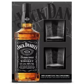 Kit Jack Daniels 1000 ml + 2 Copos - Bebidas - Magazine {{route ...