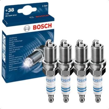 Kit Jogo 4 Velas De Ignição Bosch Ford New Fiesta Ecosport Ka Focus ...