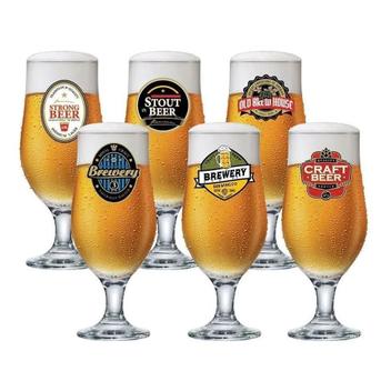 Kit Jogo 6 Copos De Cerveja Conjunto Taça Royal Beer 300Ml - Telas E ...