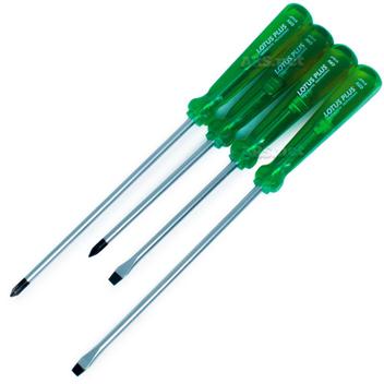 Kit Jogo Chave De Fenda E Philips Aço Imantadas 4 Peças - Lotus - Kit ...