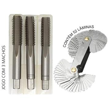 Kit Jogo de Macho - UNC 5/8 x 11 + Cálibre de Rosca 52 Lâm. - PIVETA ...