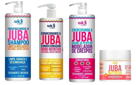 Kit Juba Widi Care - Sh 1L + Cond 1L + Encrespando a Juba 1l + Másc ...