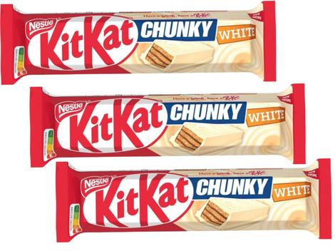 Kit Kat Chunky White Chocolate Importado 40g - 3 Unid - Kit Kat ...