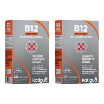 Kit Katiguá B12 Dose Máxima 2 Caixas 60 Cápsulas Cada - KATIGUA - Zinco ...