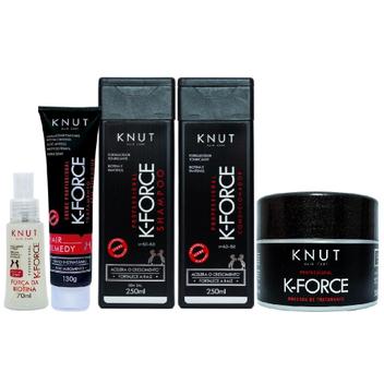 Kit Knut Tratamento K-Force Fortalecimento Crescimento Capilar Cronograma Completo - Kit de ...