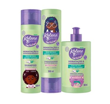 Kit Kolene Cachinhos KIDS Trio 1 Shampoo E 1 Condicionador + 1 ...