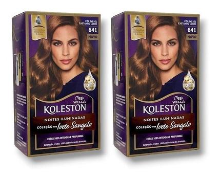 Kit Koleston Coloração Permanente Cor 641 Pôr Do Sol Castanho Cobre (2 ...