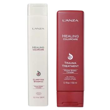 Kit L'Anza Colorcare Clarifying Preserving Shampoo e Trauma - LANZA ...