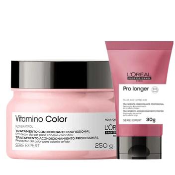 Kit L'Oréal Vitamino Color Máscara 250g + Pro Longer Máscara 30g ...