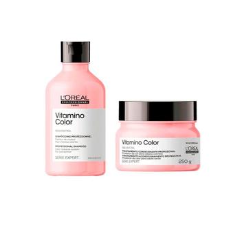 Kit L'oréal Vitamino color - Shampoo vitamino color 300ml + Máscara ...