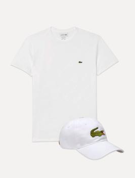 Kit Lacoste Masculino Camiseta Pima Cotton e Boné Gabardine Big Croco ...