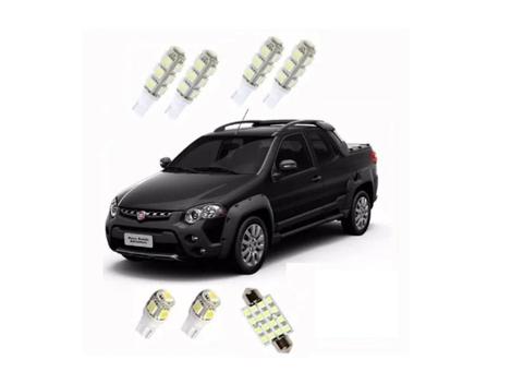 Kit Lampada Led Fiat Strada 2014 2015 2016 Super Branca - Blue Lion ...