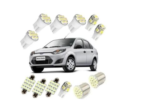 Kit Lampada Led Ford Fiesta Luz Pingo Teto Placa Ré - Blue Lion ...