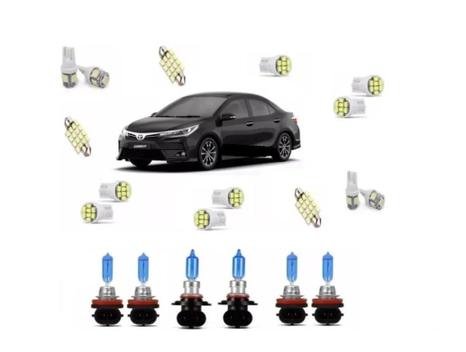 Kit Lâmpada Super Branca + Led Corolla 2018 2019 Gli Xei - Blue Lion ...