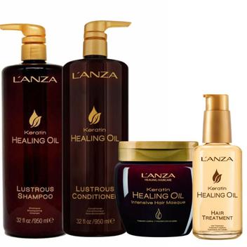 Kit Lanza Healing Oil Sham, Cond, Máscara eÓleo Profissional - Kit de ...
