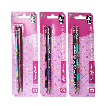 Kit Lápis Grafite Com Borracha 2 Unidades Rebecca Bonbon RB Sortido ...