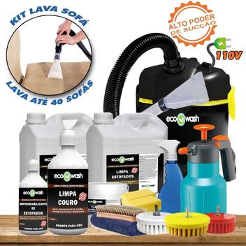 Kit Lava Sofá Profissional + Aspirador + Escovas Giratórias - Eco Wash ...
