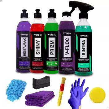 Kit Lavagem Automotiva Pretinho Shampoo Restaurador Vonixx - Tudo na ...