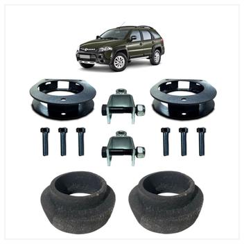 Kit lift Completo Dianteiro Traseiro 4cm +Prol Palio Weekend - Borfix ...