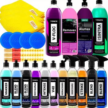 Kit Limpeza Automotiva Produtos Completo Linha Vonixx Profissional Novo ...