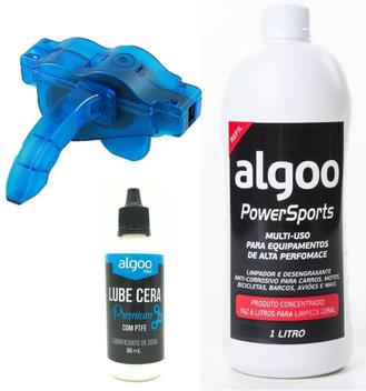 Kit Limpeza Desengraxante 1l + Limpador Corrente +Óleo Algoo - Algoo ...
