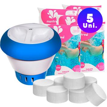 Kit Limpeza Para Piscinas Pastilhas Montreal E Flutuador Hb - Kit de ...