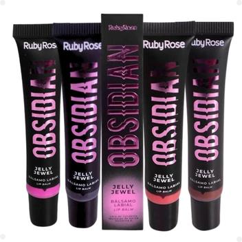 Kit Lip Balm Ruby Rose Obsidian Jelly Jewel Com 4 10ml - Lip Balm - Magazine Luiza