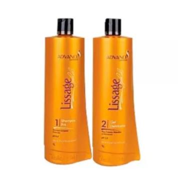 Kit Lissage Gold Hair Advance Progressiva Orgânica 2 Passos ...