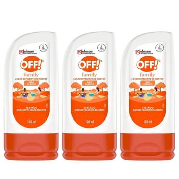 Kit Loção Repelente de Insetos Johnson Off! Family Com 3 100ml ...