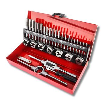 Kit Macho e Tarraxas Jogo 32 Peças de Aço Profissional Para Alumínio ...