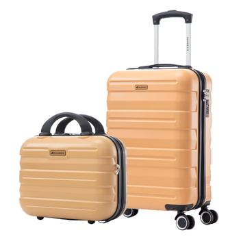 Kit Mala Bordo Bagagem de Mão Avião Viagem Frasqueira ABS - Geral ...