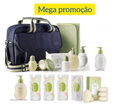 Kit Mamãe E Bebê Natura Com Bolsa E Trocador Completo - Kit Cuidados ...
