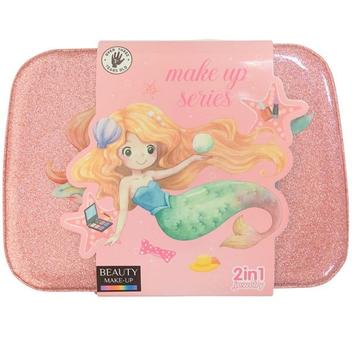Kit Maquiagem e UNHAS Make UP Series Sereia Estojo com Glitter Rosa ...