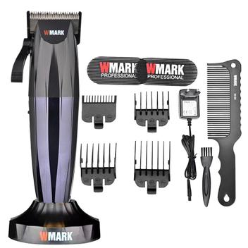 Kit Maquina de corte Wmark Ng 222 Preto Com Base - Aparador de Pelos ...