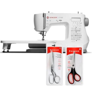 Kit Máquina de Costura C7255 + Tesoura 8" Tecido e Tesoura Multiuso ...