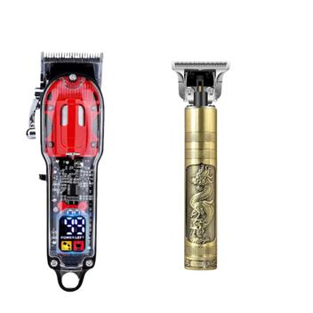 Kit Maquininha De Cabelo Profissional Hair/AL-1211+ Maquininha Dragon Dourada Profissional ...