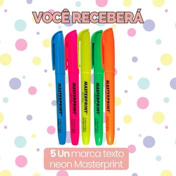 Kit Marca Texto 6 Cores Tons Neon Pastel - Escolha Seu Kit - Marca ...