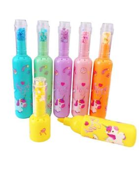 Kit Marca Textos Coloridos Garrafinha Unicórnio 6 Cores - Magic ...