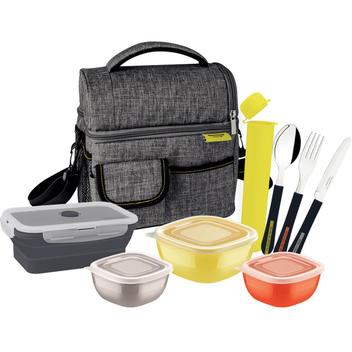 Kit Marmita com Bolsa Térmica Tramontina Power Up 9pçs Talheres Inox ...