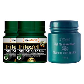 Kit Masagem para Combate a Dor: 2 Fitogel Gel de Alecrim Ultra ...