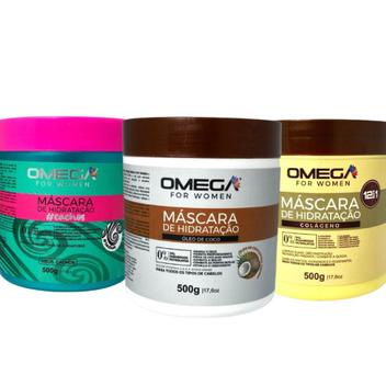 Kit Máscaras para Cronograma Capilar Intensivo - OMEGA HAIR - Kit de ...
