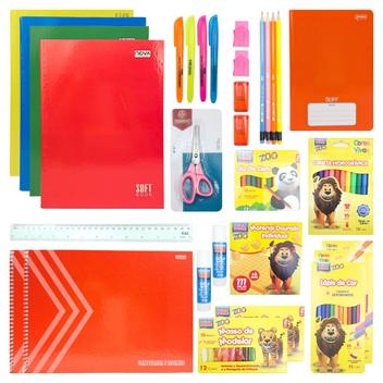 Kit Material Escolar Ensino Fundamental 1- 3 ano Lista SME - DEZdeDEZ ...