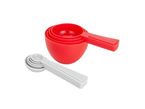Kit Medidor Com Colher Em Plástico Com 9 Peças - Unyhome - Colheres ...