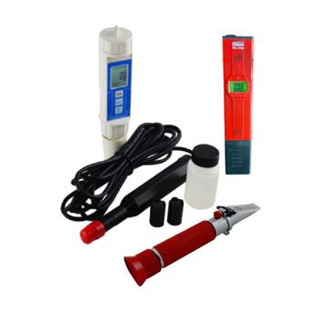 Kit Medidor Oxigênio Dissolvido Digital Mo-920 Refratômetro Salinidade ...