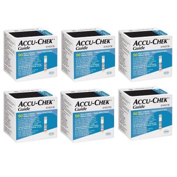 Kit Medidoras De Glicose Accu-Chek Guide Com 6 Unidades De 50 Tiras Cada - ROCHE - Equipamentos ...