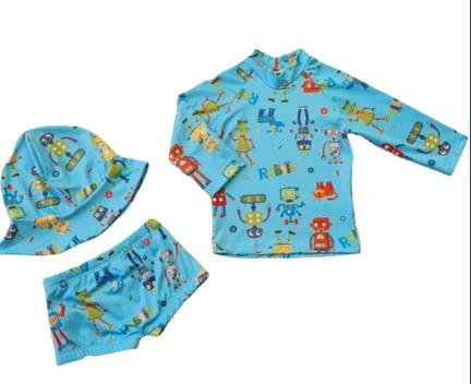 Kit menino praia bebê proteção UV - Fioresbella - Moda Praia Infantil ...